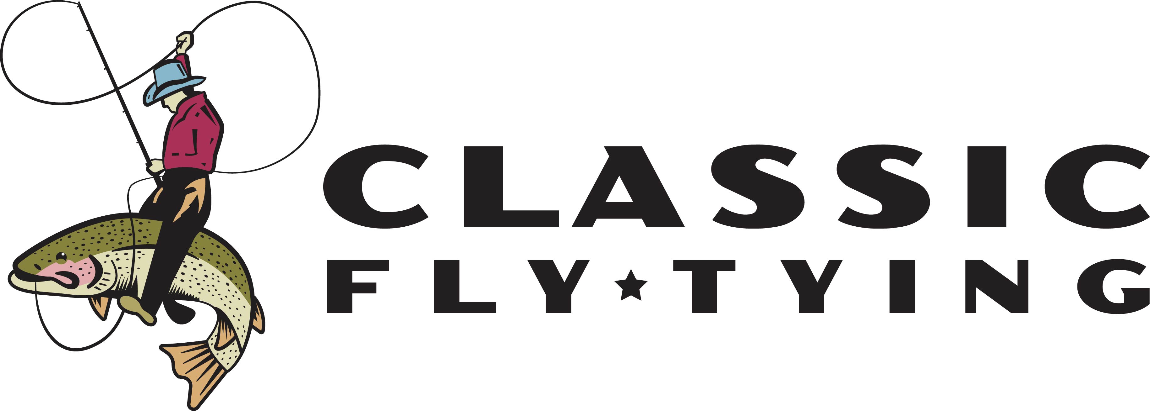 Classic Fly Tying Logo Horz Color - Classic Fly Tying